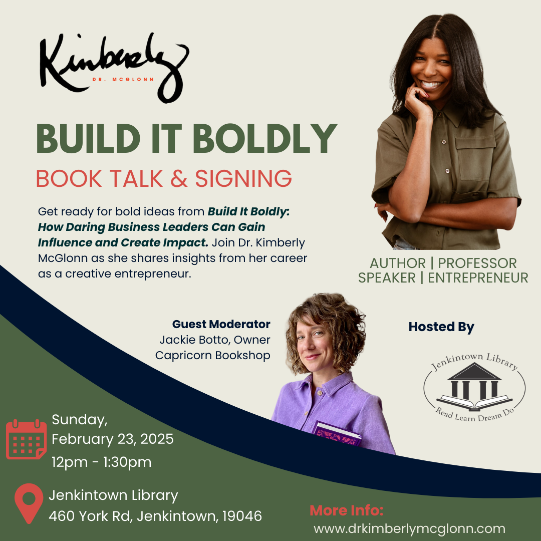 Build It Boldly: Book Talk and Signing – Capricorn Books